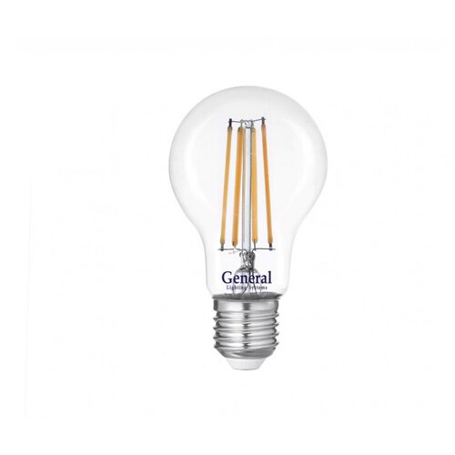 Лампа филамент светодиодная 15Вт груша General 660318 GLDEN-A60S-15-230-E27-6500