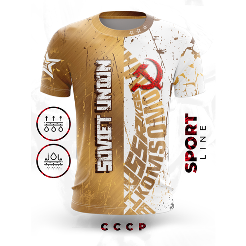 Футболка Evofox, размер 5XL, белый, бежевый