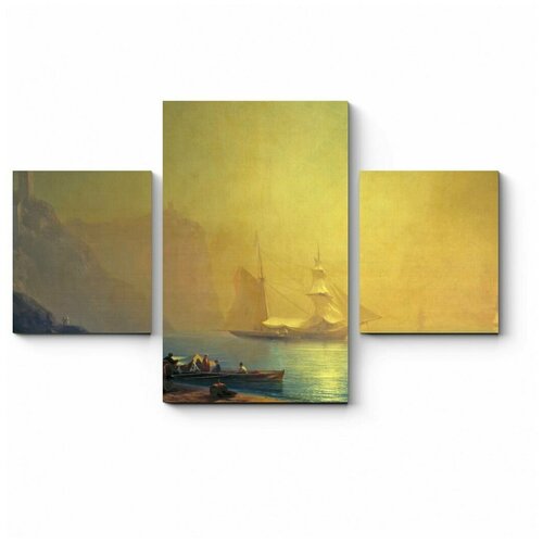 Модульная картина Утро на морском берегу. Судак. 1856 год.170x111