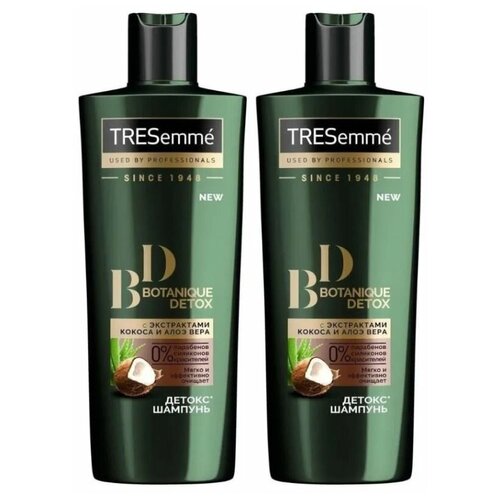 Tresemme Шампунь Botanique Detox без силиконов, 2 шт по 400 мл