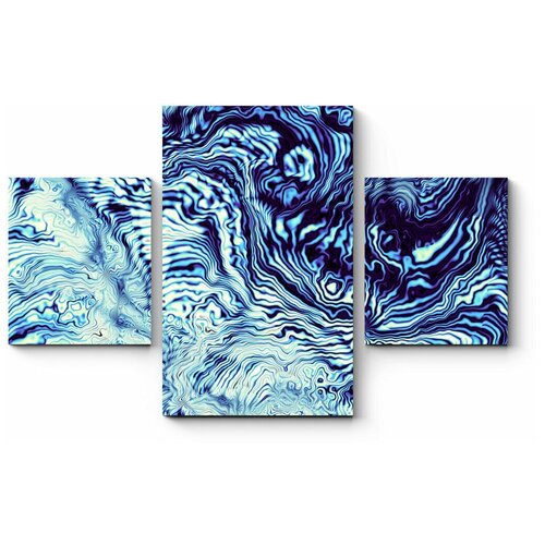 Модульная картина Волны и блики 100x65