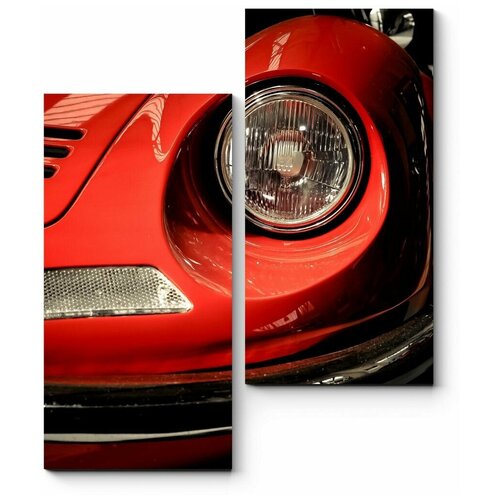 Модульная картина Фронтальные детали Ferrari 110x138
