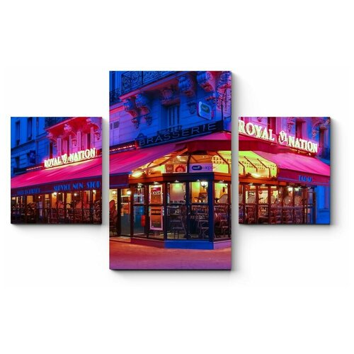 Модульная картина Традиционное французское кафе150x98