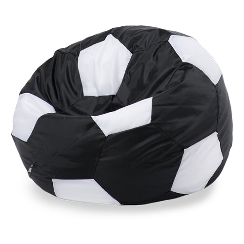 Чехол Пуффбери для кресла-мешка "Мяч" размер XL, черный/белый