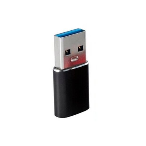 Адаптер OTG / Переходник с Type-C (мама/вход) на USB 3.0 (штекер папа/выход) для мобильных устройств, планшетов, смартфонов и компьютеров, Черный