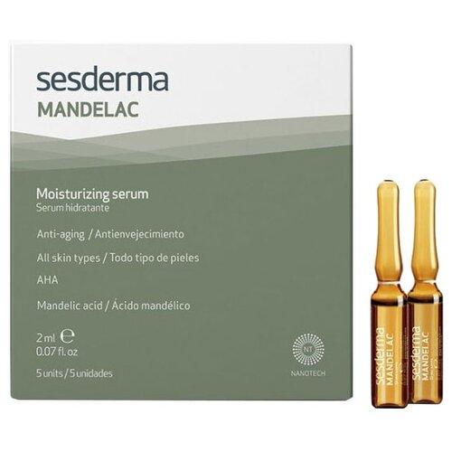  Сыворотка Sesderma Mandelac увлажняющая 2 мл х 5 шт., 2 мл, 5 шт.