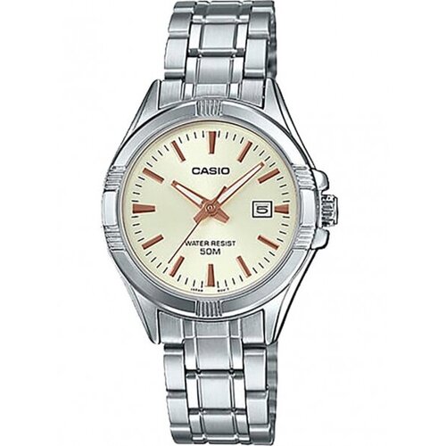 Наручные часы CASIO Collection 77073, бежевый, серебряный
