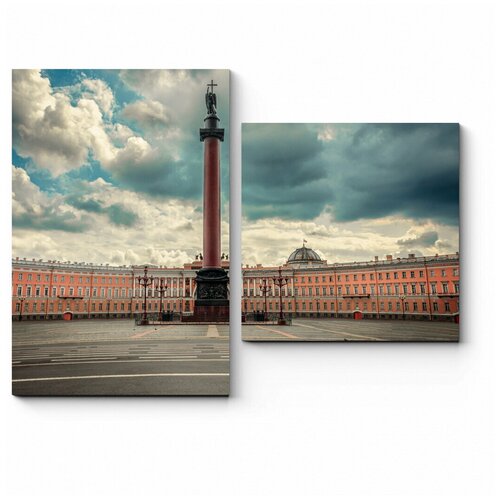 Модульная картина Александровская колонна на Дворцовой площади 100x75