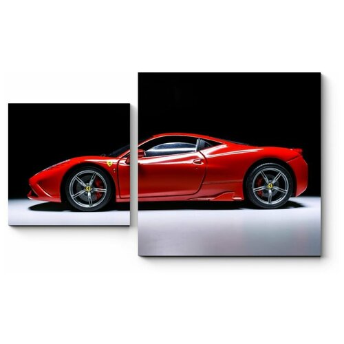Модульная картина Ferrari 458 красная50x30