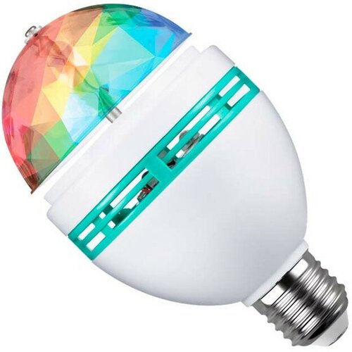 Лампа ночник светодиодная REV DISCO RGB 3Вт E27 груша