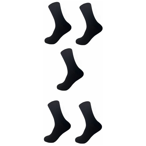 Носки NAITIS, 5 пар, размер 25, черный