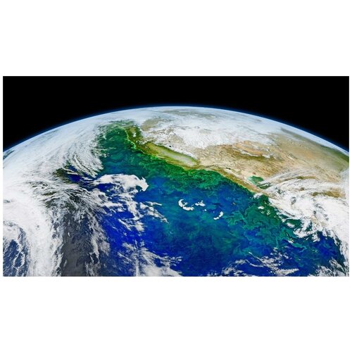 Постер / Плакат / Картина Спутниковый снимок Земли 50х70 см в раме