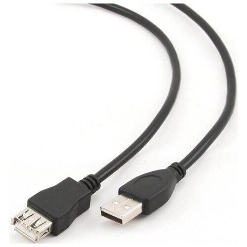 Кабель Cablexpert USB 2.0 AM/AF 4.5 метра черный (CCP-USB2-AMAF-15C)