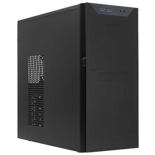 Корпус для компьютера Powerman BA833BK, черный, midi-tower