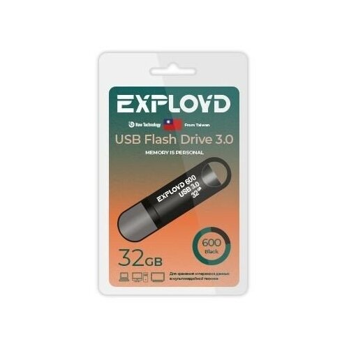 USB флэш-накопитель EXPLOYD EX-32GB-600-Black USB 3.0