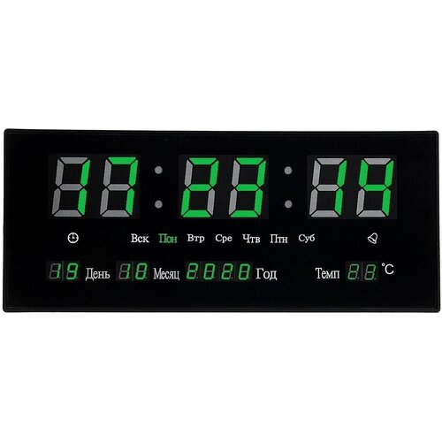 Настенные, настольные электронные часы календарь, с термометром и будильником.