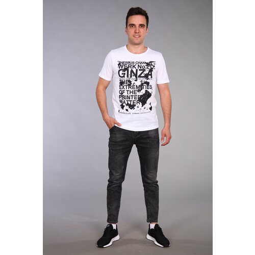 Футболка IvCapriz, размер 50, белый, черный