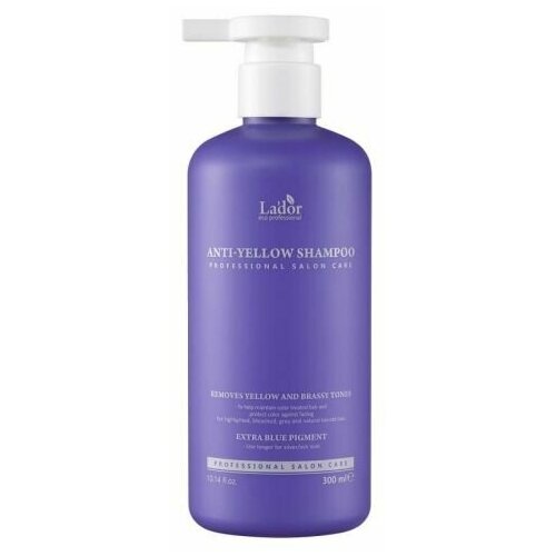 La'dor Шампунь для светлых волос для нейтрализации желтого пигмента ANTI YELLOW SHAMPOO, 300мл