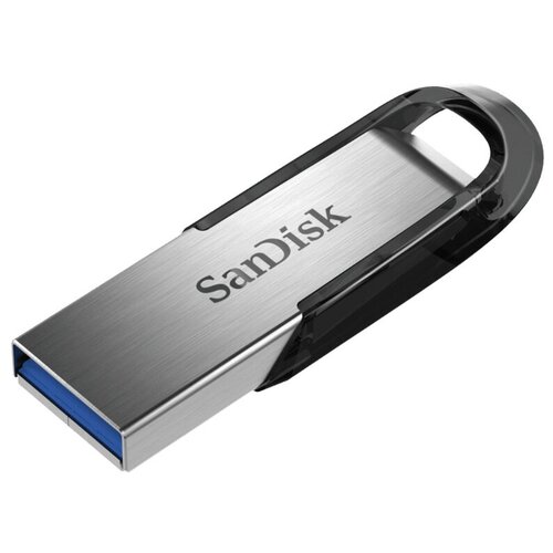 Флешка SanDisk Ultra Flair USB 3.0 512 ГБ, 1 шт., дымчатый серебристый/черный