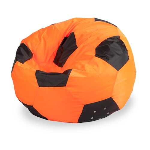 Чехол Пуффбери для кресла-мешка "Мяч" размер XXL, оранжевый/черный, 2 шт.