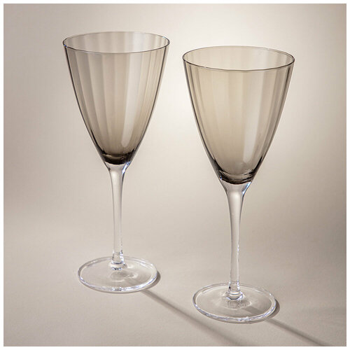 Набор бокалов для вина из 2 шт mirage grey 410 мл Lefard (196655)
