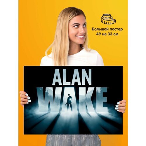Постер плакат Alan Wake