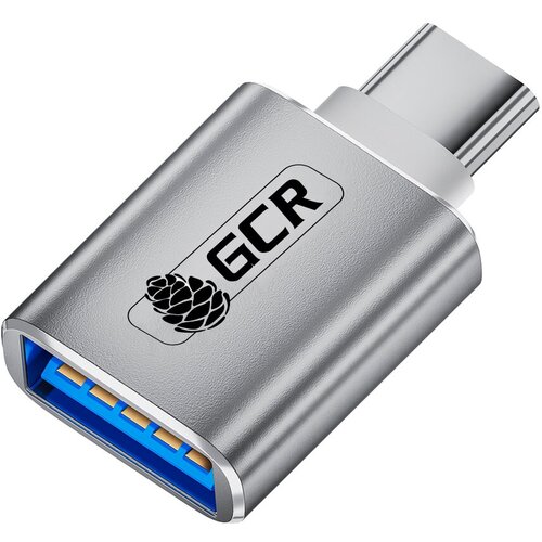 Переходник адаптер TypeC - USB 3.0 с технологией OTG для MacBook Redmi Samsung (GCR-UC3AF) серебристый