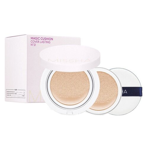 Missha Тональный крем Magic Cushion Cover Lasting PA+++ Special Package, SPF 50, 15 г, оттенок: 21