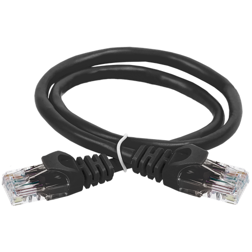 Патч-корд ITK RJ-45 - RJ-45 C5EU, 5E UTP, 0.5 м, 1 шт., черный