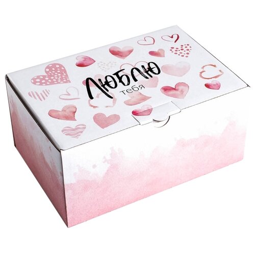 Коробка подарочная Дарите счастье Люблю тебя, 22x10x15 см, розовый