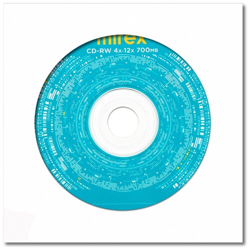 Перезаписываемый диск CD-RW 700Mb 12x Mirex в бумажном конверте с окном, 1 шт.
