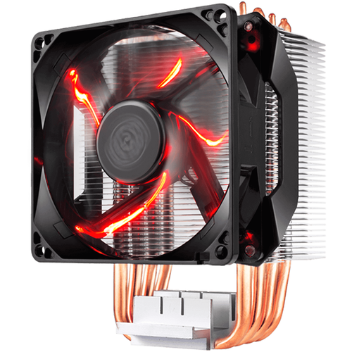 Кулер для процессора Cooler Master Hyper H410R, серебристый/черный/красная подсветка