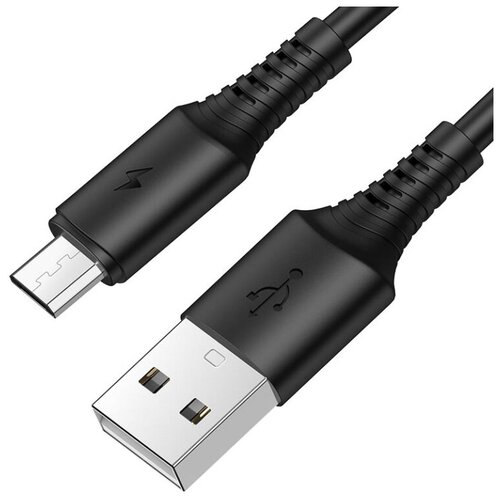 Кабель Borofone BX47 Coolway USB - Micro-USB, 1 м, 1 шт., черный