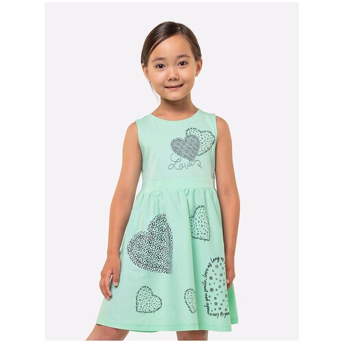 Платье HappyFox, размер 116, зеленый