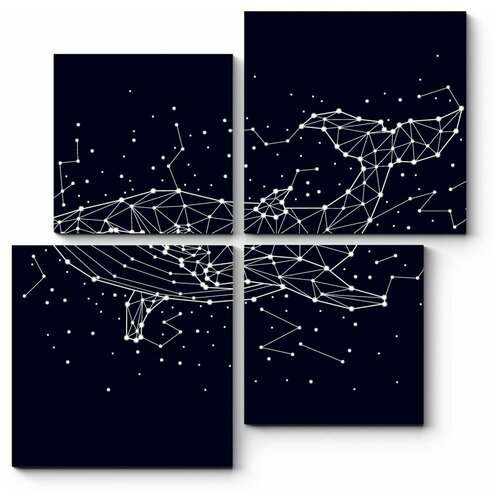 Модульная картина Созвездие "Кит"50x50