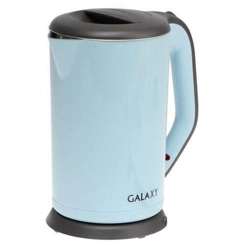 Galaxy Чайник электрический Galaxy GL 0330, пластик, колба металл, 1.7 л, 2000 Вт, голубой