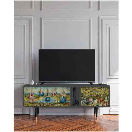 ТВ-Тумба - STORYZ - T1 The Garden by Hieronymus Bosch, 170 x 69 x 48 см, Антрацит