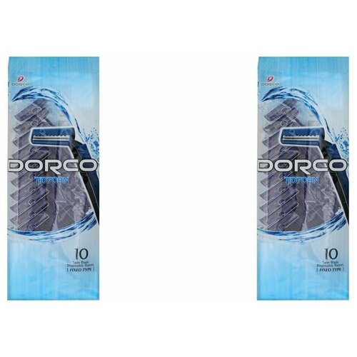 Dorco Бритва одноразовая TD708, 2 лезвия, 10 шт, 2 уп