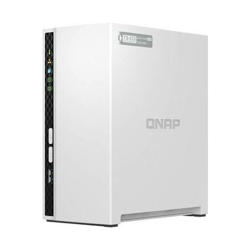 Сетевое хранилище NAS Qnap TS-233 белый