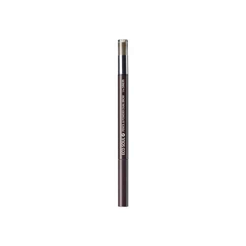 The Saem Карандаш для бровей Eco Soul Pencil & Powder Dual Brow, оттенок 02 deep brown
