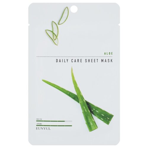 Eunyul тканевая маска Daily Care Sheet Mask с экстрактом алое, 22 г, 22 мл