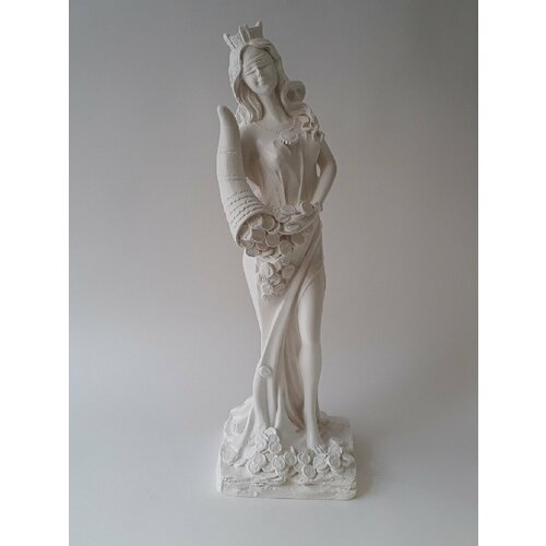 Статуэтка Фортуна богиня удачи 30 см. Белый. Гипс.