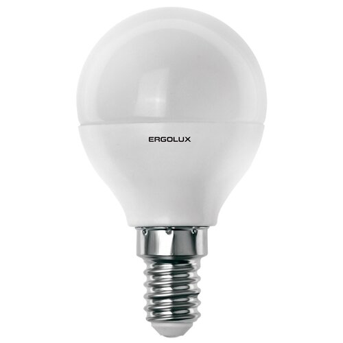 Светодиодная лампа Шар Ergolux LED-G45-7W-E14-4K 7Вт E14 4500K 172-265В 12144 15695201