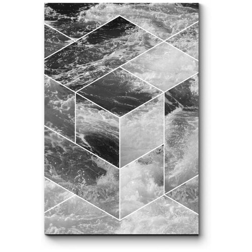 Модульная картина Узор из волн 40x60