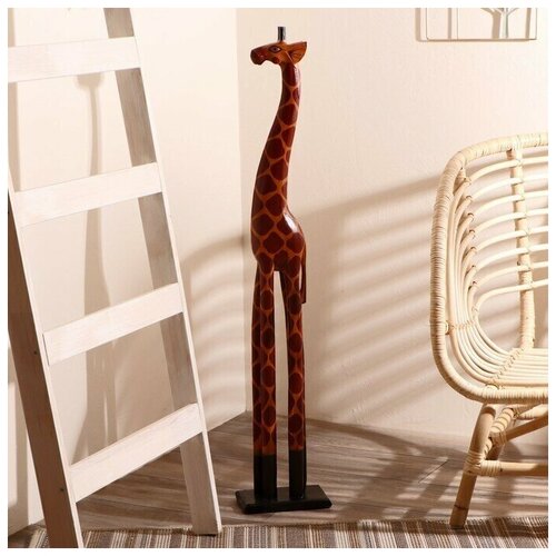Сувенир дерево "Жираф темный" 14х22х100 см