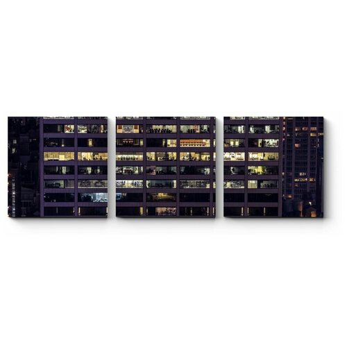 Модульная картина Окна Нью-Йорка150x50
