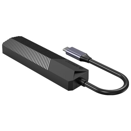 USB-концентратор  ORICO MDK-6P, разъемов: 3, черный