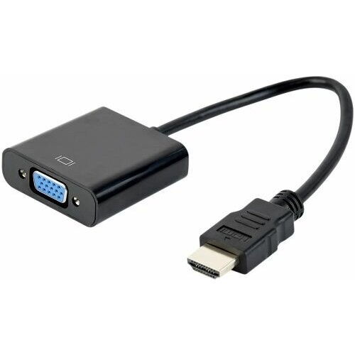 Видеопереходник HDMI-VGA Filum FL-A-HM-VGAF-mjack-0.15M 0.15 м, 1920х1080, разъемы: HDMI A male-VGA female-mini jack female, пакет