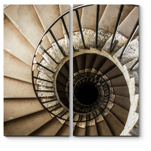 Модульная картина Винтовая лестница 100x100