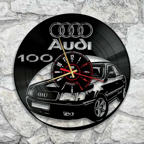 Настенные часы с изображением Audi 100, Ауди, Сотка, Селедка, Бочка, Аудюха